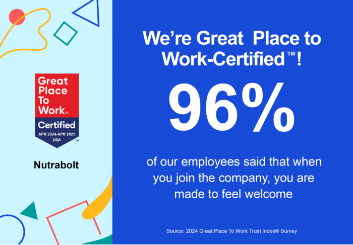 Nutrabolt earns 2024 Great Place To Work Certification™ - Nutrabolt